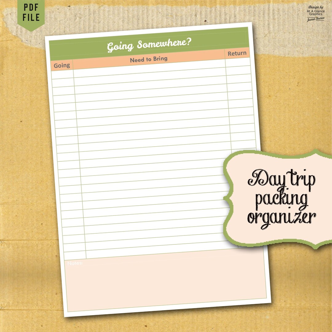 Day Trip Checklist, Packing Checklist, Travel Check List, Beach Packing ...
