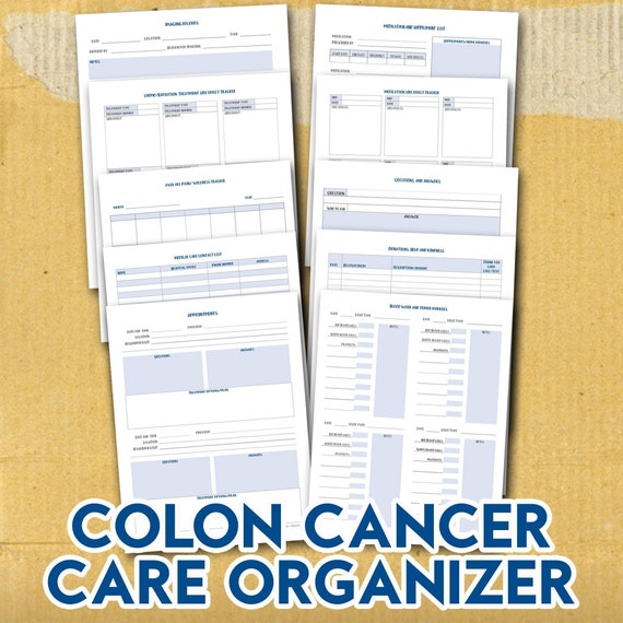 Cancer Care Forms Cancer Care Organizer Cancer Care Binder - Etsy
