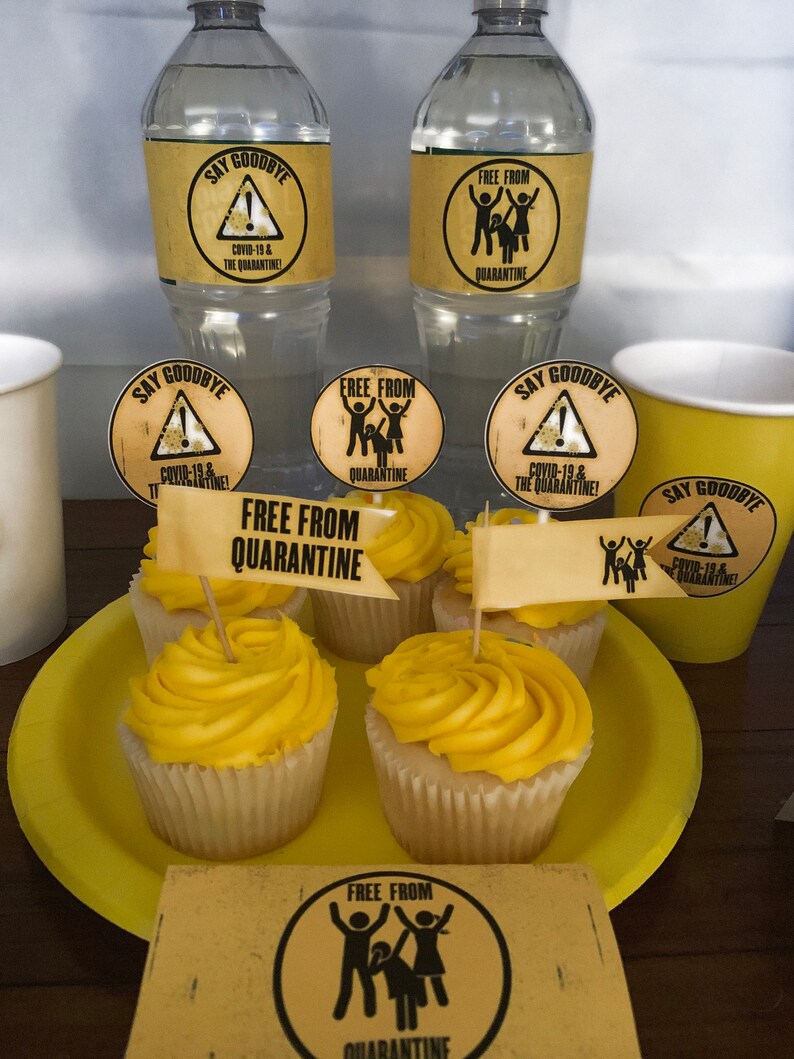 Quarantine is Over Printable Party Decor Covid Decor | Etsy