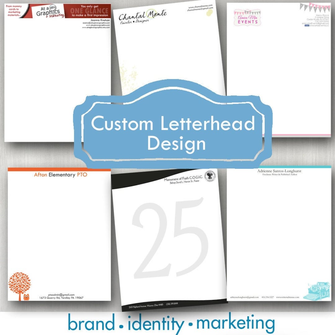 Letterhead Design, Business Letterhead, PTO Letterhead, Event ...