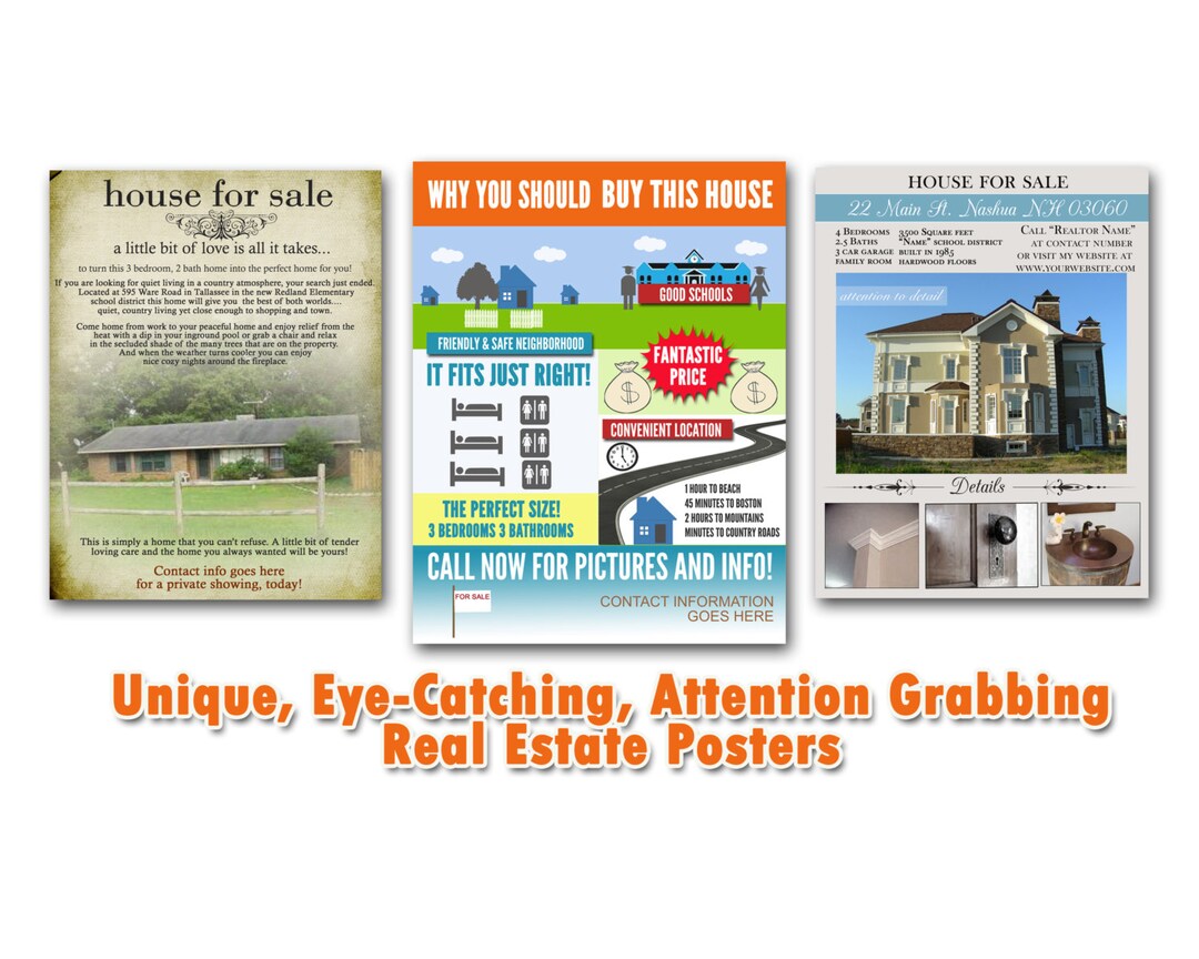 Custom Real Estate Flyers, Real Estate Marketing, Real Estate Design ...