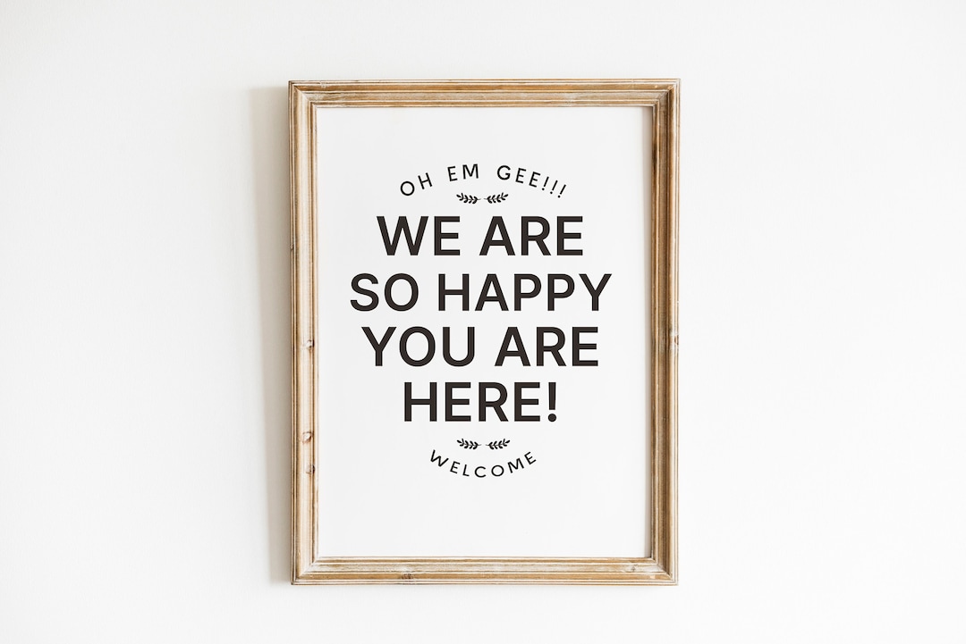 Funny Welcome Sign, Entryway Sign, Foyer Art Print, Front Door Gift ...