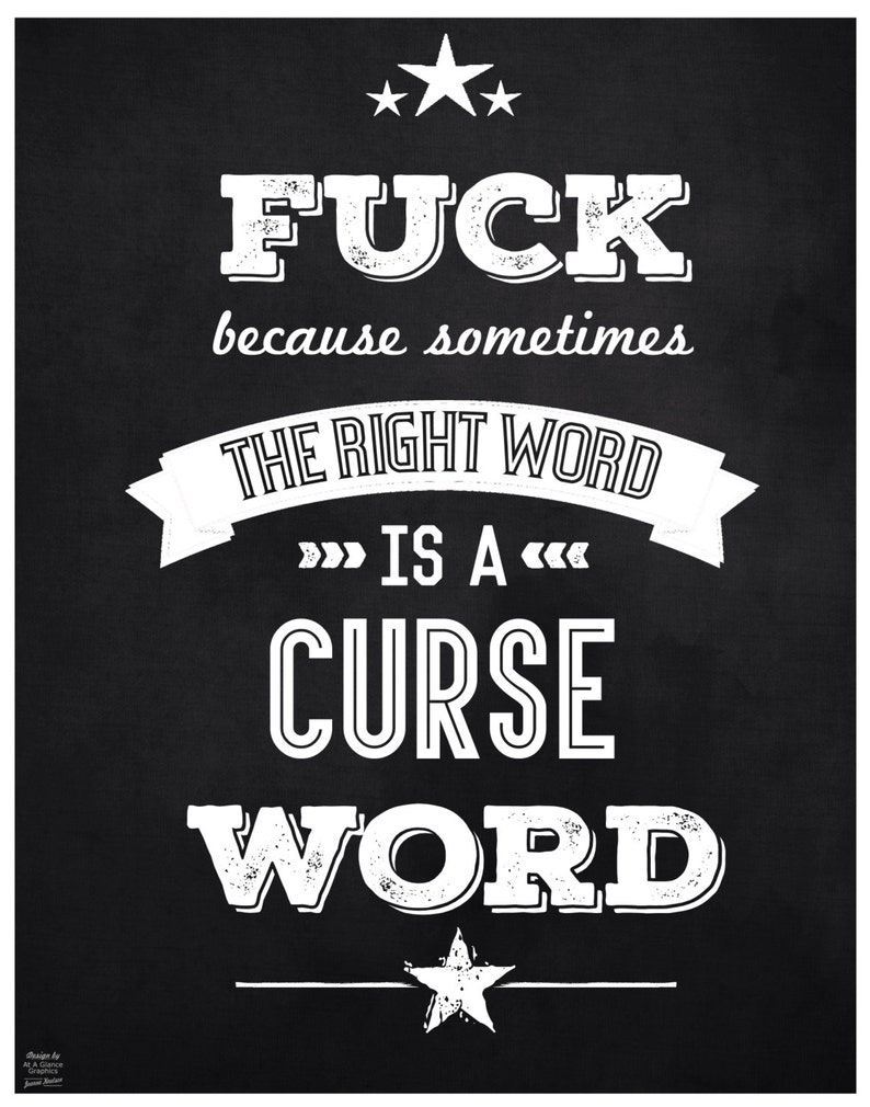 Adult Humor Curse Word Funny Poster Digital Image Poster Etsy Adult Humor Curse Word Funny Poster Digital Image Poster Etsy