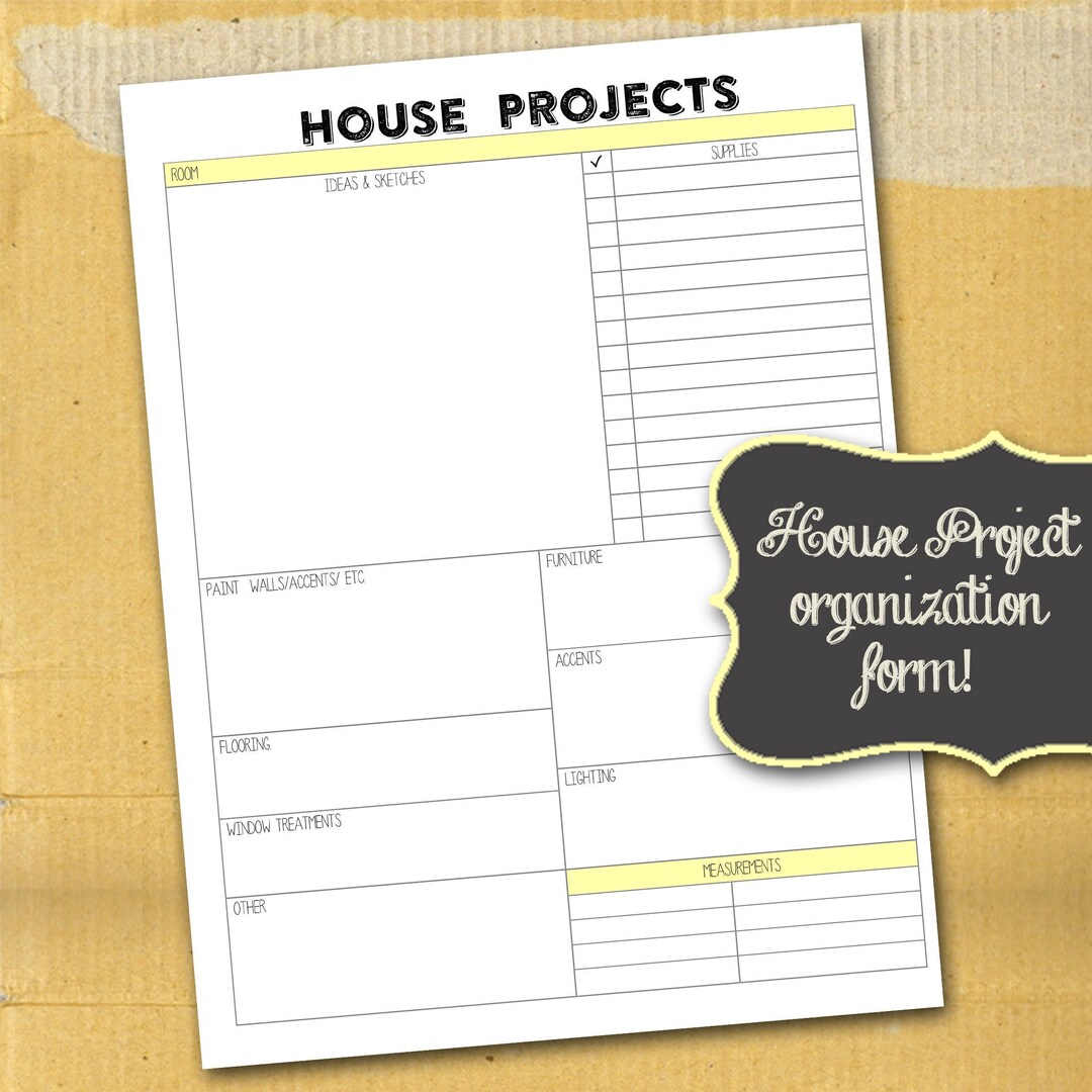 House Project Planner, House Project Organizer, Bathroom Decorating ...