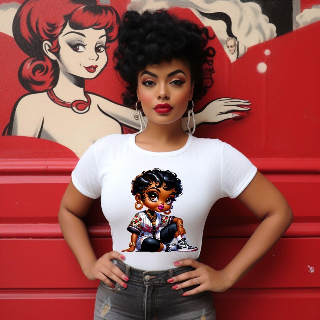 Glamorous Black Betty Boop PNG, Apparel Printing (digital Download) - Etsy