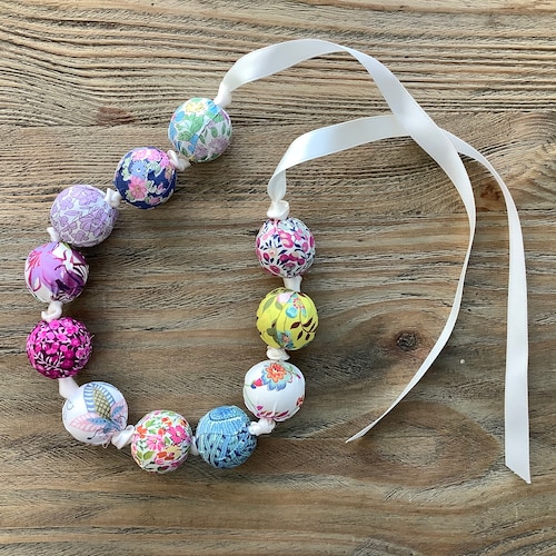 Liberty of London Fabric Bead Necklace DIY Kit - Etsy