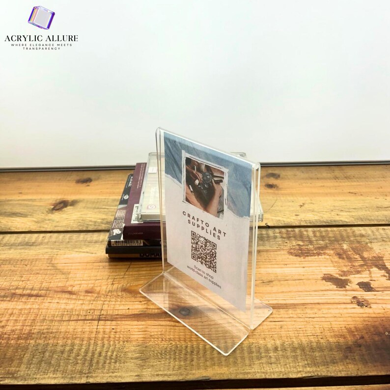 Acrylic Menu Holder, Table Top Menu, Personalized Table Tent ...