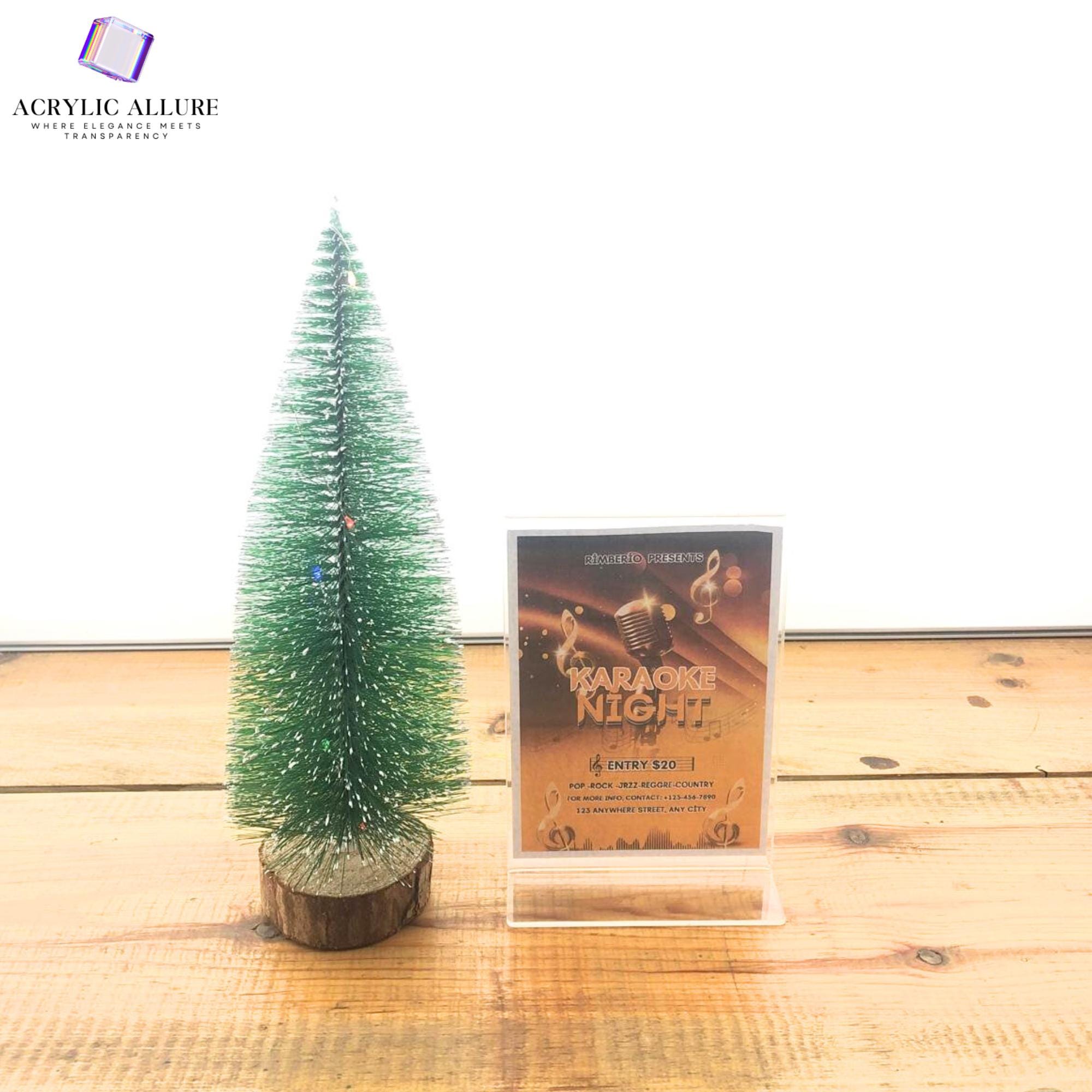 Acrylic Menu Holder, Table Top Menu, Personalized Table Tent ...