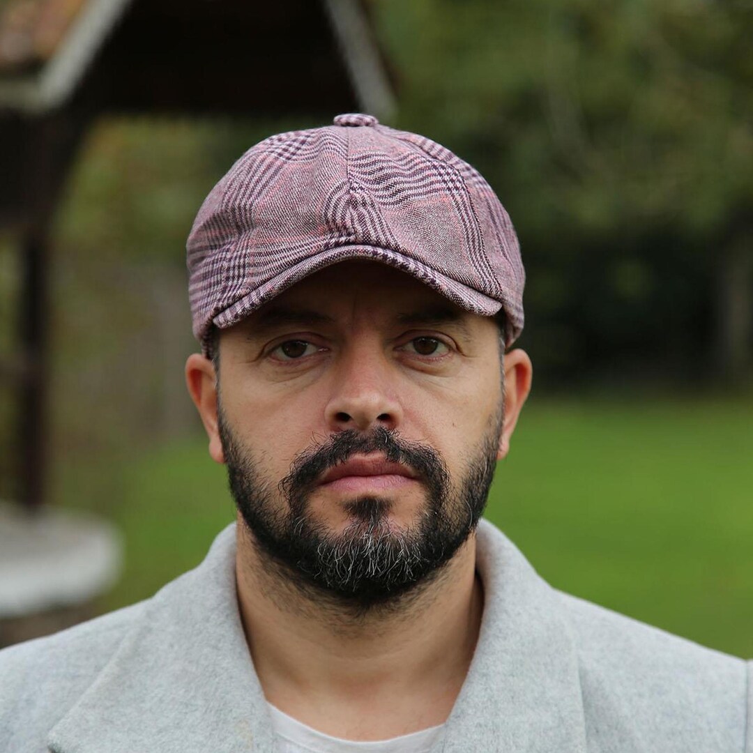 Luxury Pink Newsboy Cap for Men, Lightweight, Stylish Flat Cap ...