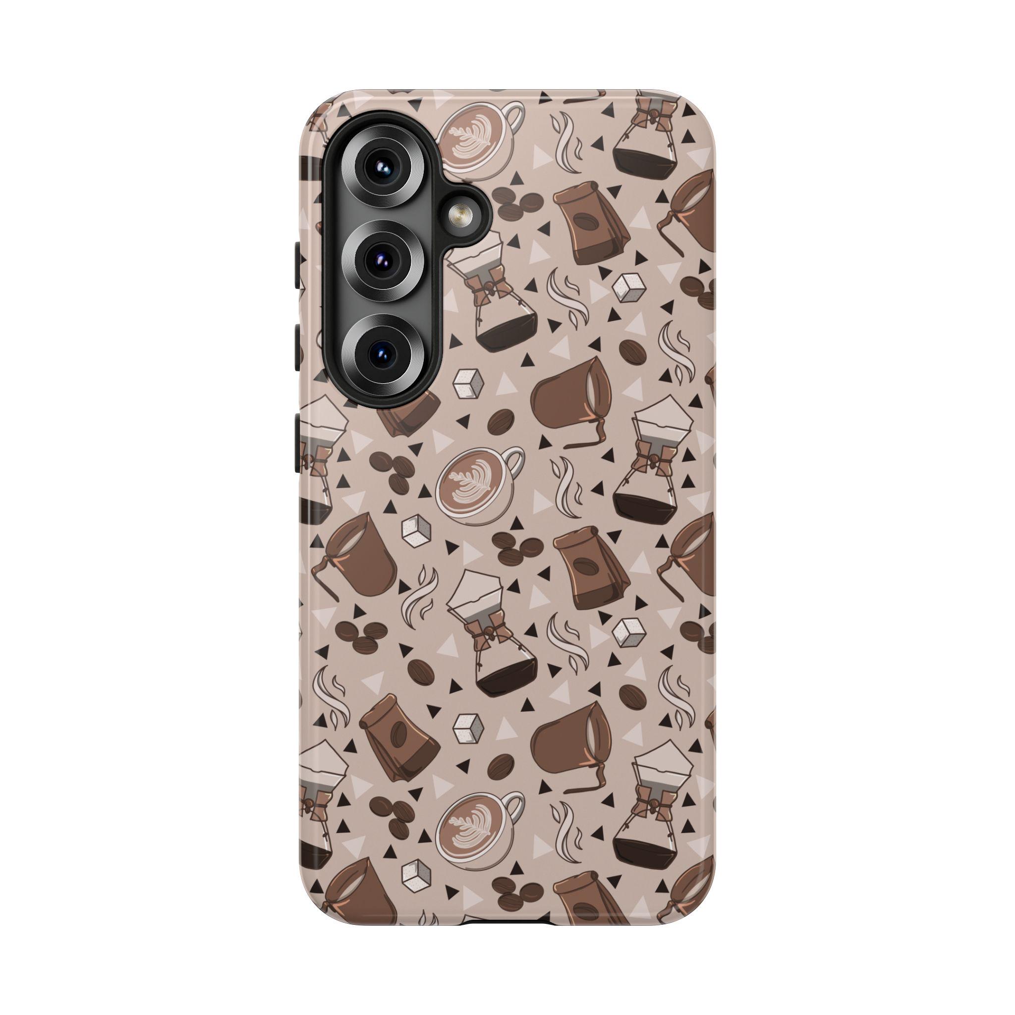 Coffee Samsung Phone Case, Coffee Lover Gifts, Mocha Theme, Latte Art ...
