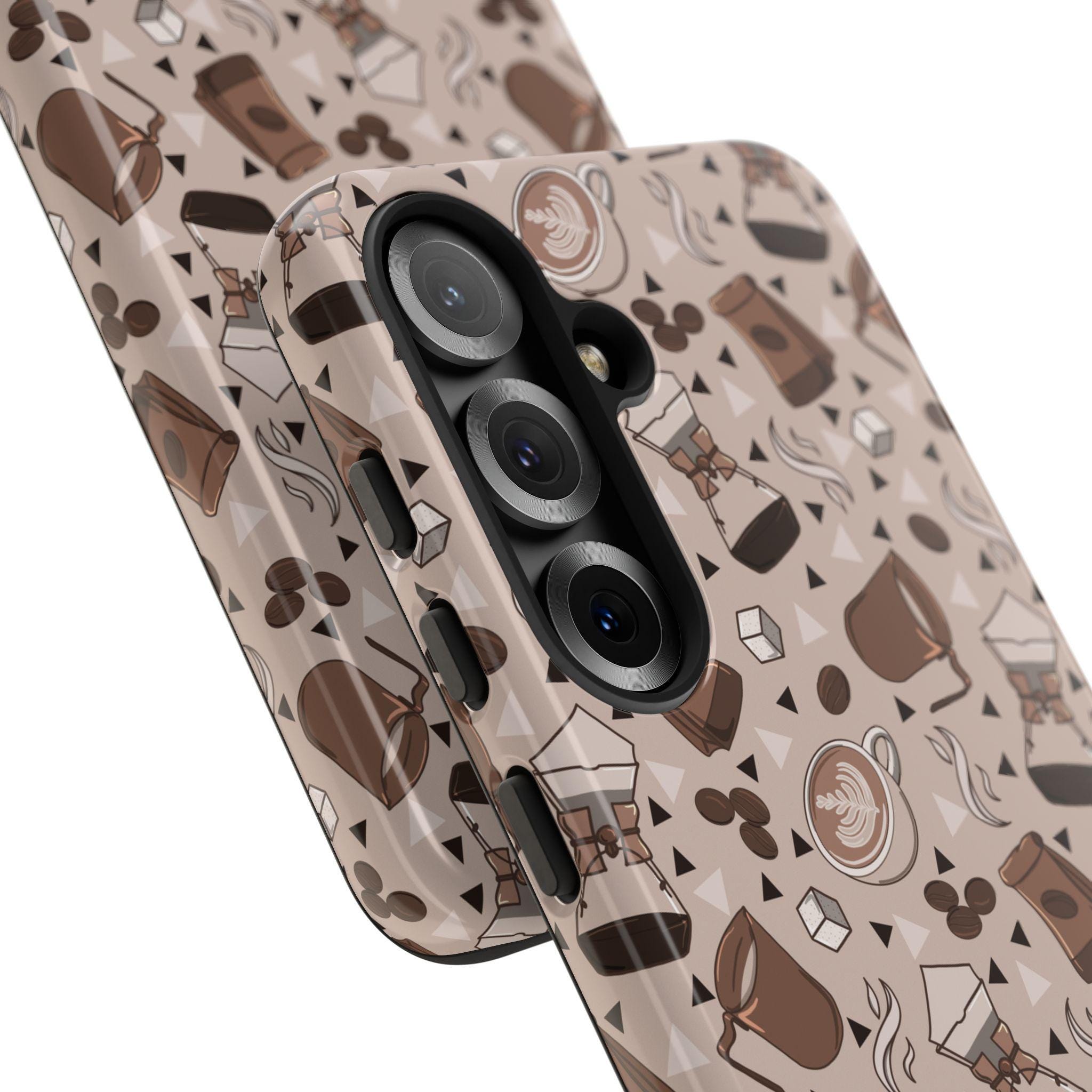 Coffee Samsung Phone Case, Coffee Lover Gifts, Mocha Theme, Latte Art ...