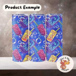 Soda Pop Seamless Pattern Digital Download Colorful Drink Bubbles ...
