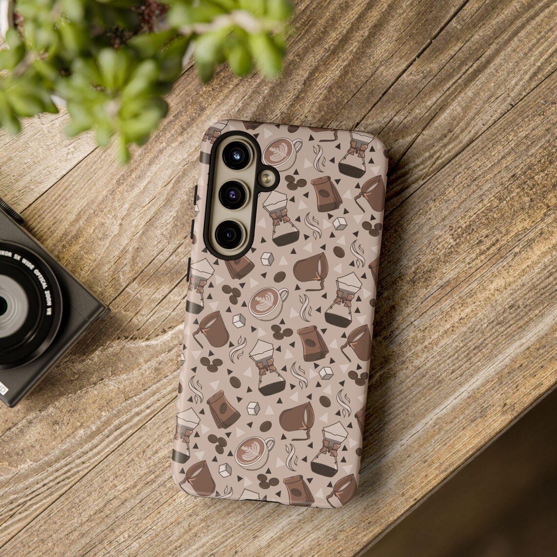 Coffee Samsung Phone Case, Coffee Lover Gifts, Mocha Theme, Latte Art ...