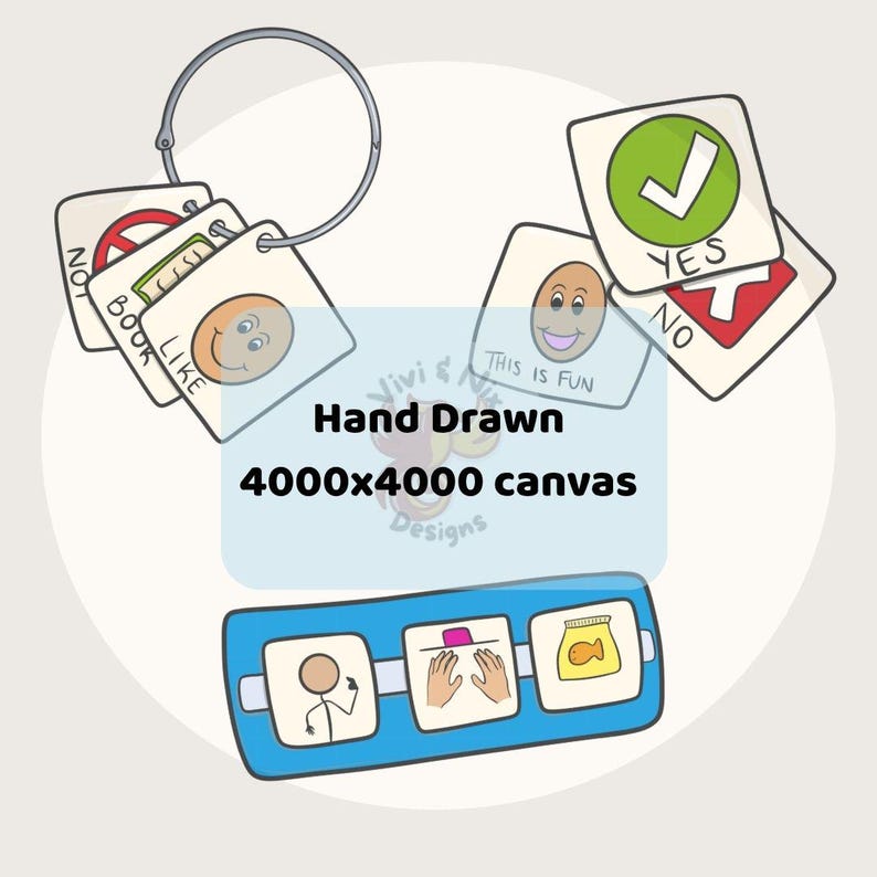 AAC Clipart Pack 6 Hand Drawn Pngs Augmentative and Alternative ...