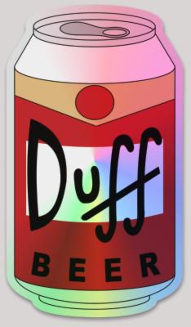 DUFF BEER STICKER - Etsy