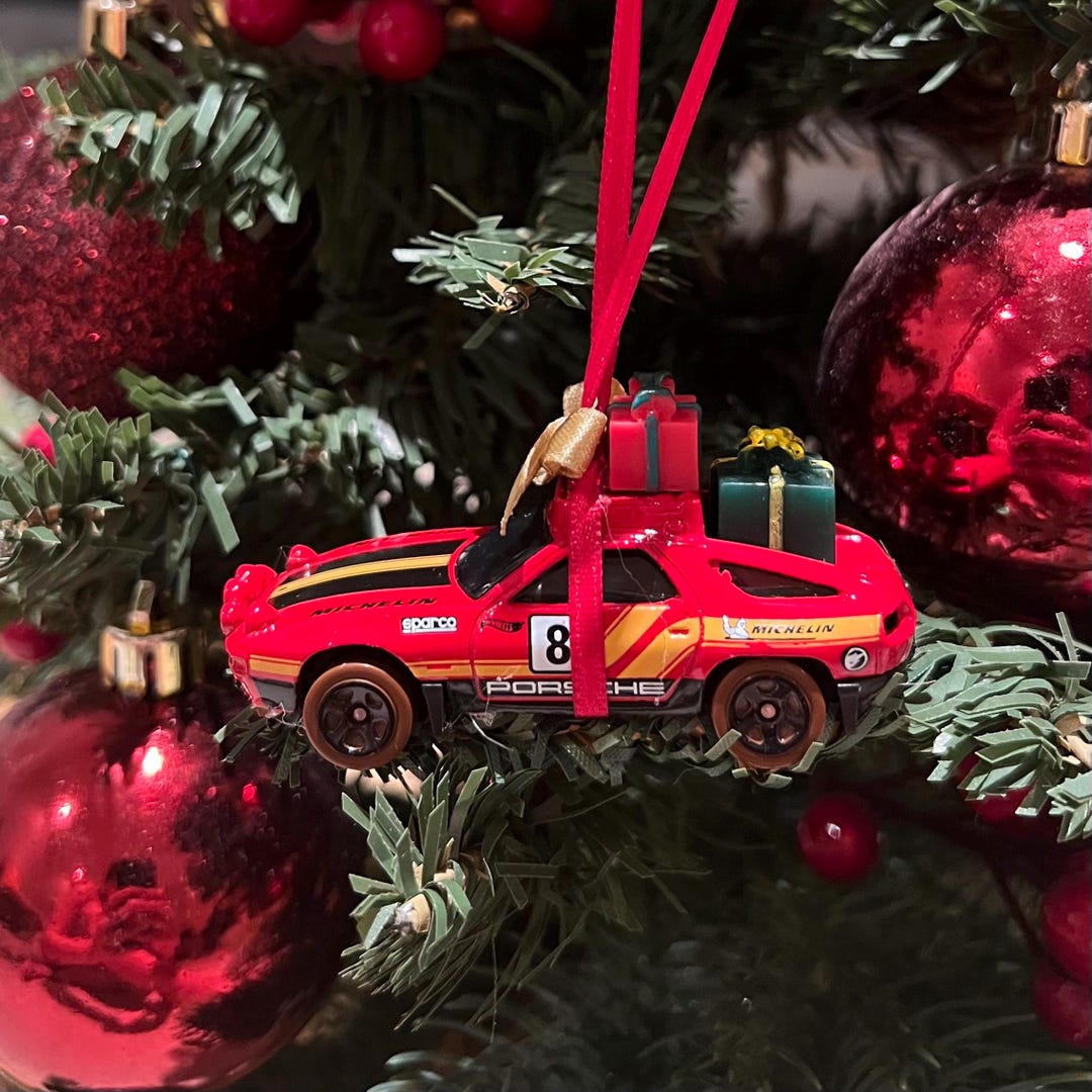 Porsche 928S Safari Red Christmas Tree Ornament - Etsy