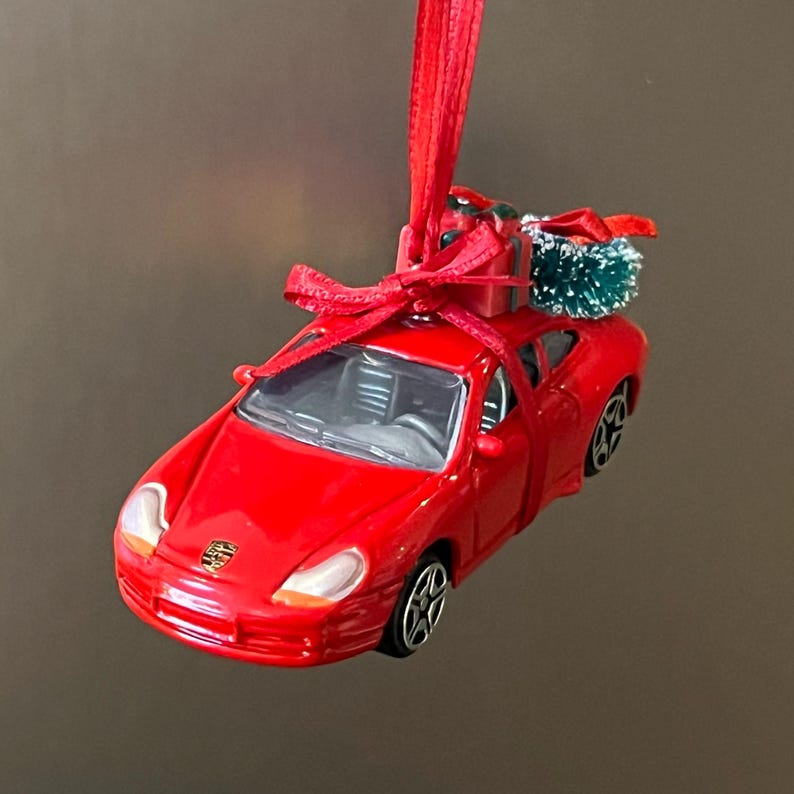 Porsche 911 Carrera Red Christmas Tree Ornament Christmas Decor Holiday ...