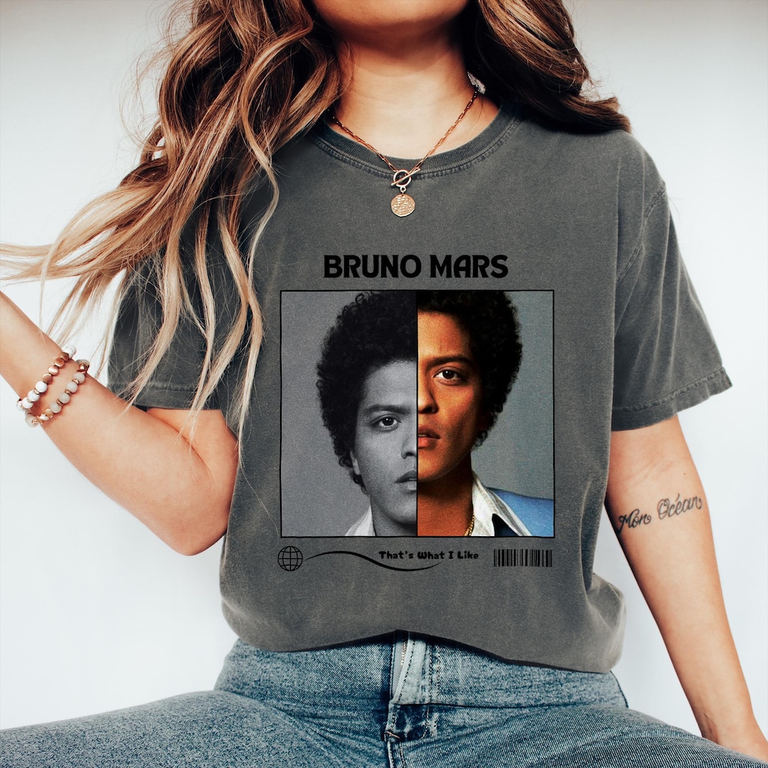 Bruno Mars Vintage T-shirt, Funk Soul Music Tee, Retro Bruno Mars Shirt ...