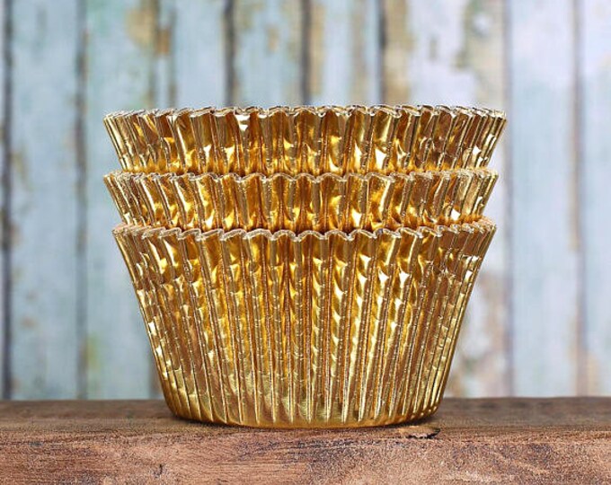 Jumbo Gold Foil Cupcake Liners, Jumbo Gold Cupcake Liners, Texas Size ...