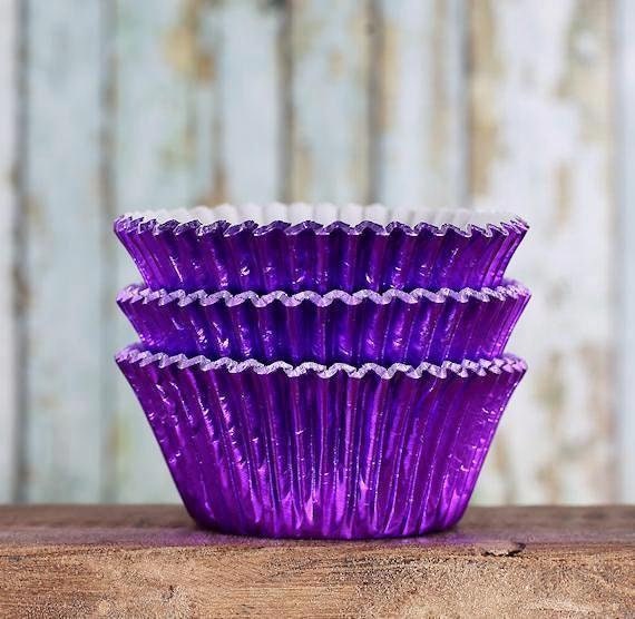 Purple And Turquoise Cupcake Liners