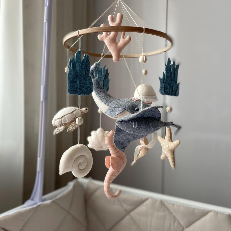 Sea Creatures Mobile - Etsy