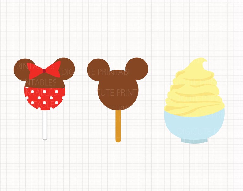 Disney Inspired Snacks Digital CLIP ARTS Personal and - Etsy
