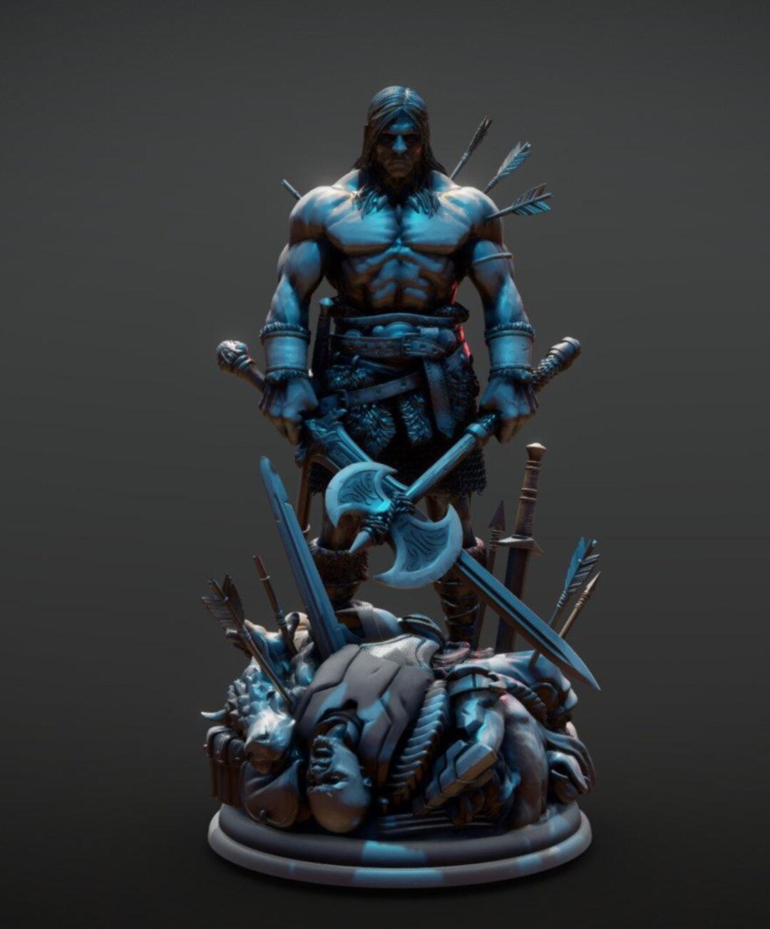 Conan 3d 3D Model (STL FİLE) - Etsy