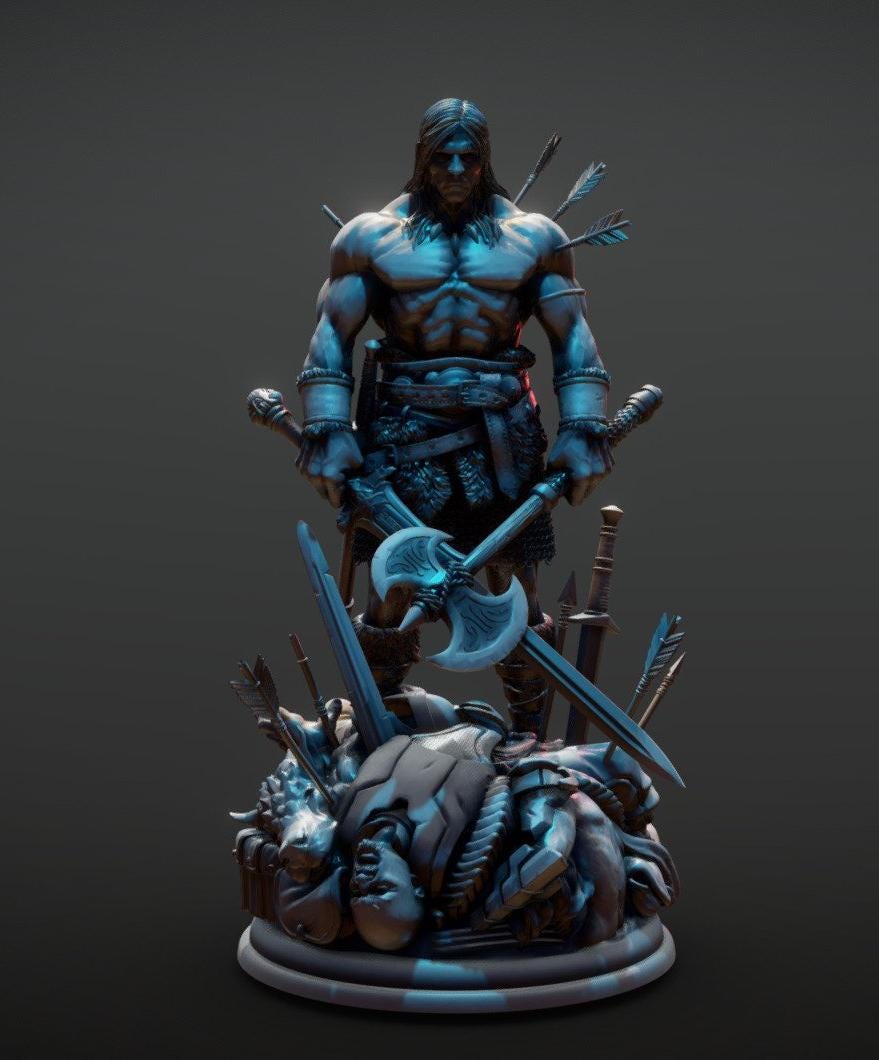 Conan 3d 3D Model (STL FİLE) - Etsy