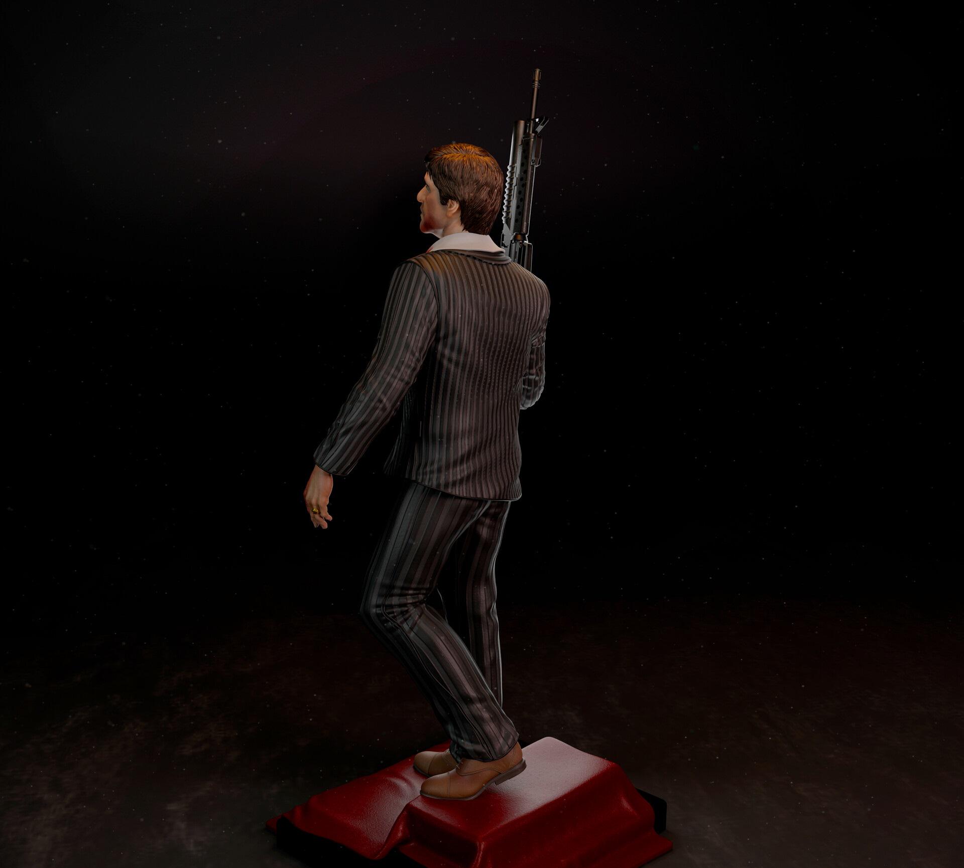 Tonny Montana Statue 3d Model 3d Printer Stl Files - Etsy