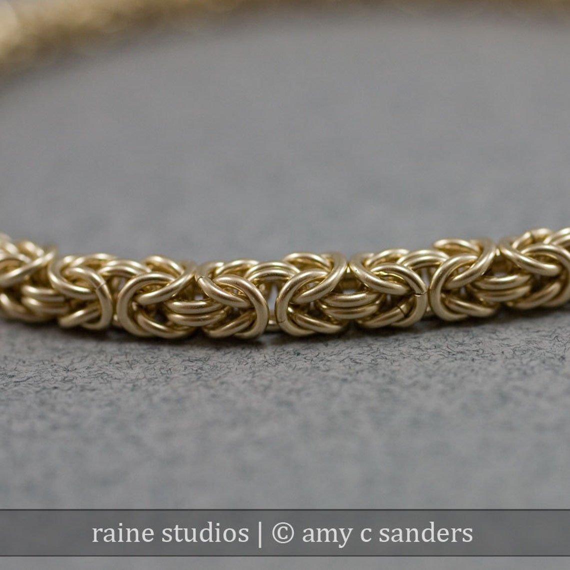 Delicate Golden Chain Bracelet - Thin 14k Gold Filled 20g Byzantine ...