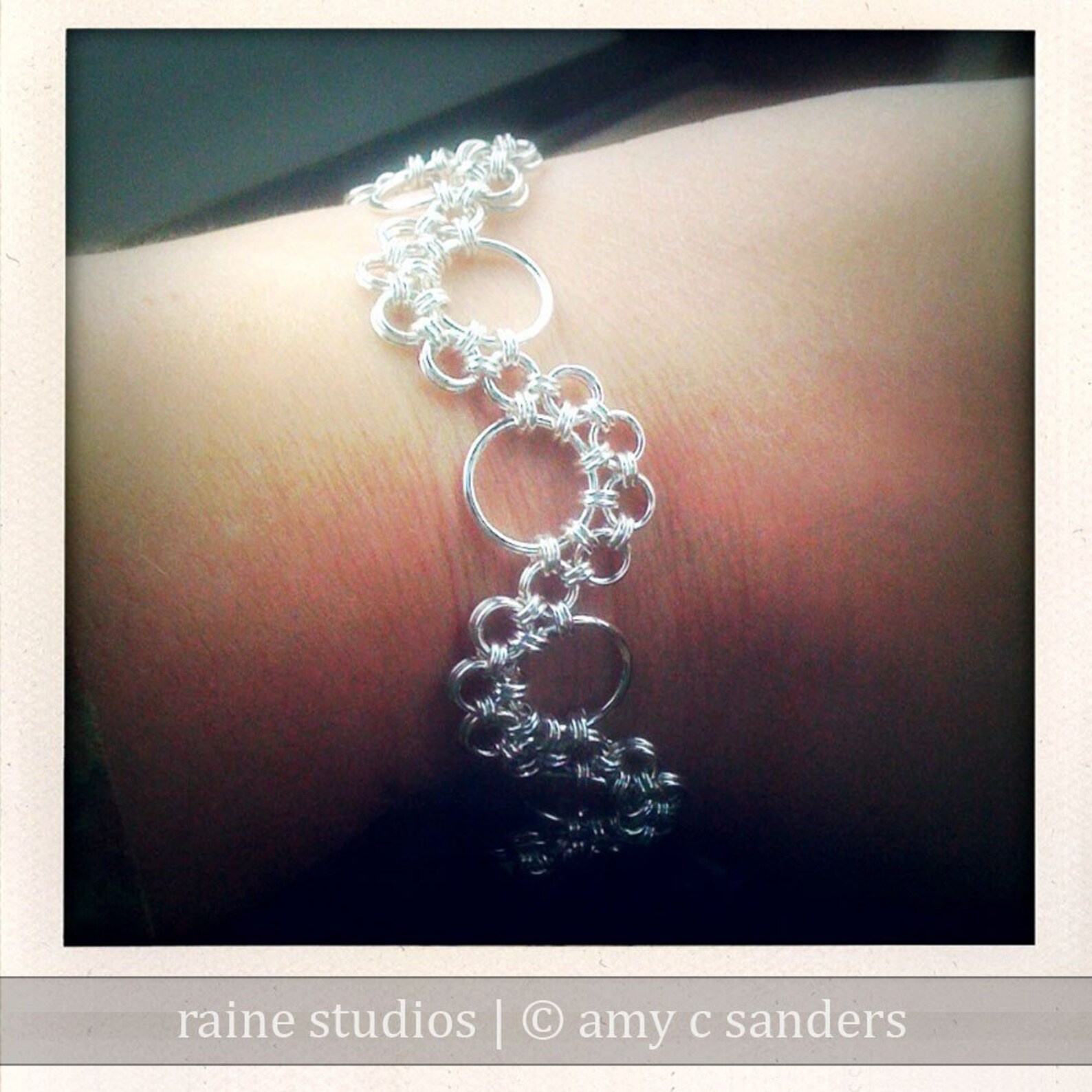 Shenandoah Chainmaille Bracelet Handmade Sterling Silver 925 Chain ...