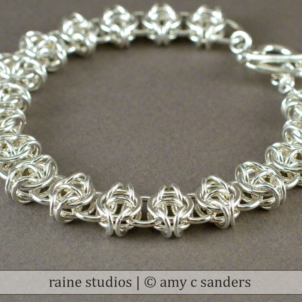 Men's Celtic Chain Bracelet - Sterling Silver Celtic Visions ...