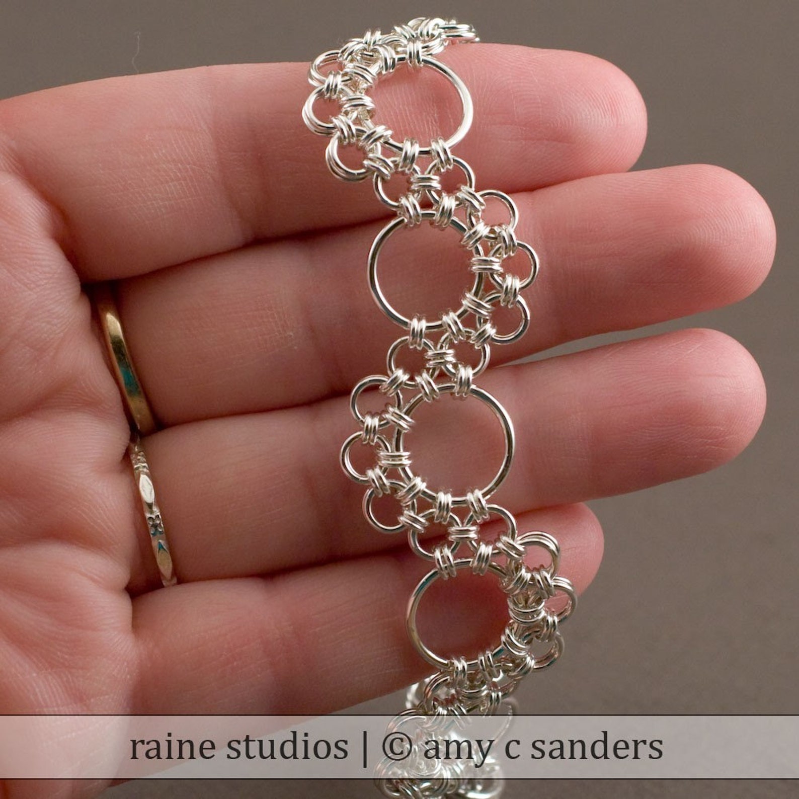 Shenandoah Chainmaille Bracelet Handmade Sterling Silver 925 Chain ...