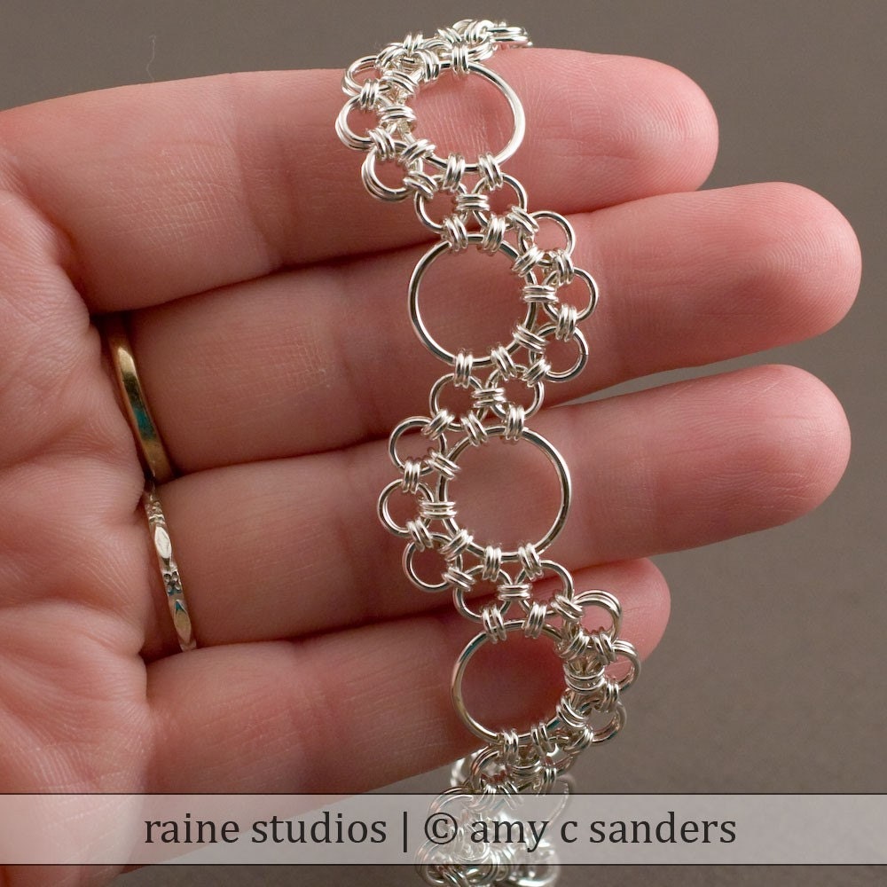 Shenandoah Chainmaille Bracelet Handmade Sterling Silver 925 Chain ...