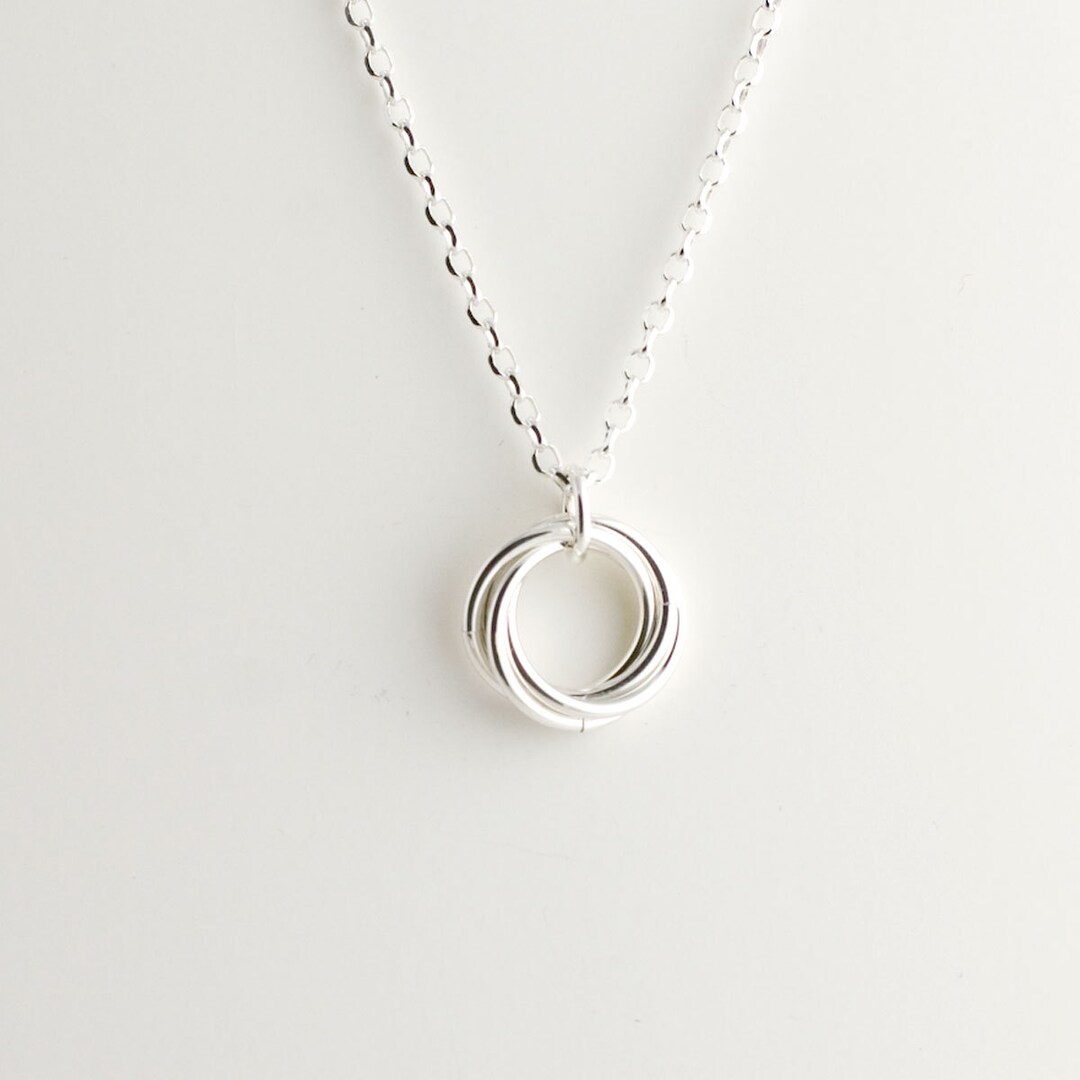 Sterling Silver Infinity Love Knot Pendant - Etsy