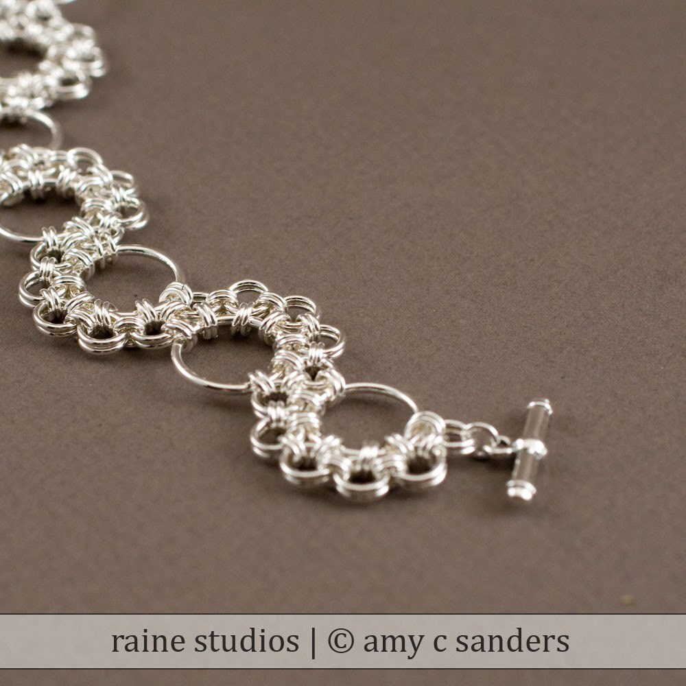 Shenandoah Chainmaille Bracelet Handmade Sterling Silver 925 Chain ...