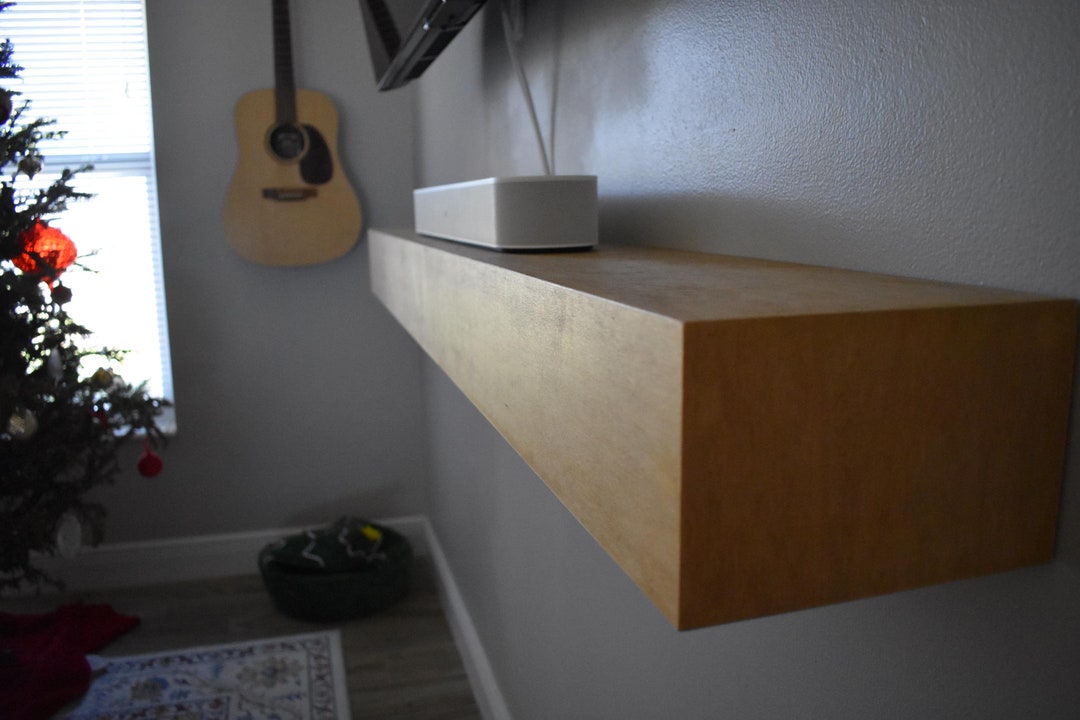 HIGH QUALITY, Custom Maple Mantel, Clean Edge Shelf, Fireplace Shelf ...