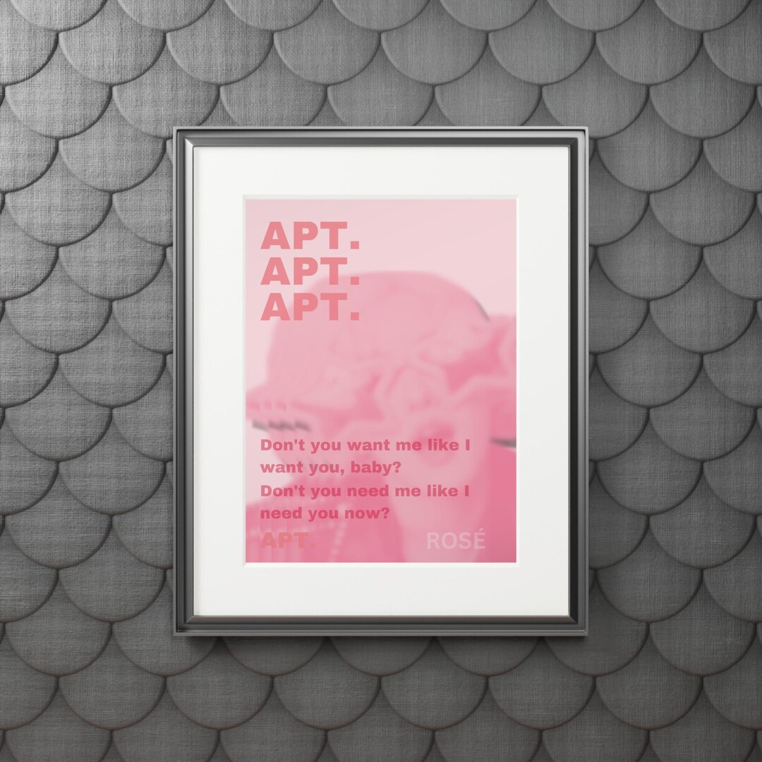 A3 Digital Download of ROSÉ APT. Pink in Colour. PDF & Png - Etsy