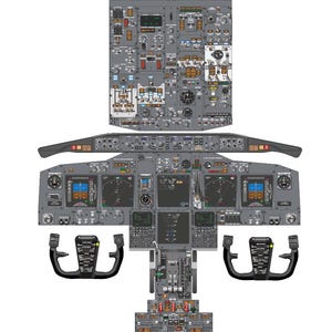 Boeing 737 NG Cockpit Poster - Etsy