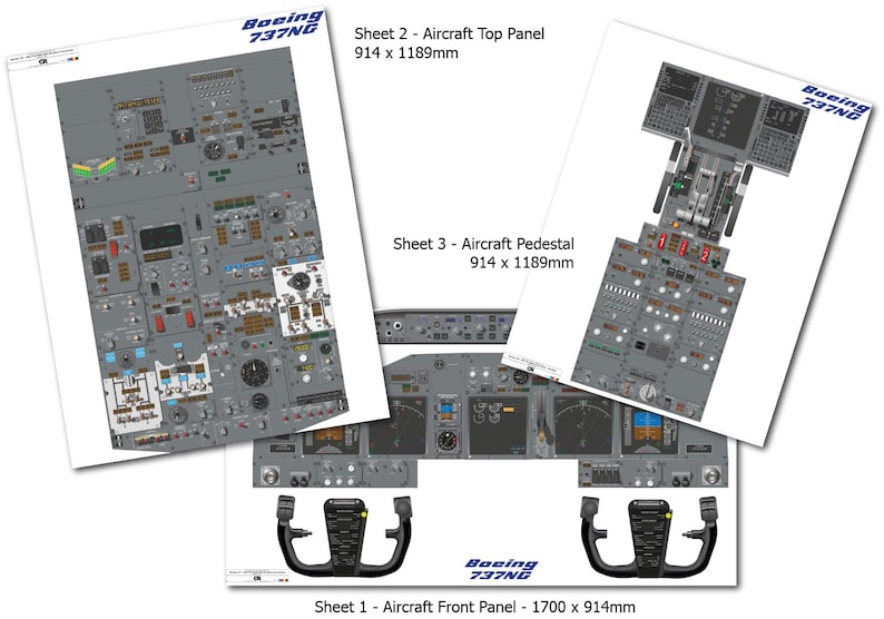 Boeing 737 NG Cockpit Poster - Etsy
