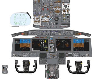 Boeing 737 Max Cockpit Poster - Etsy