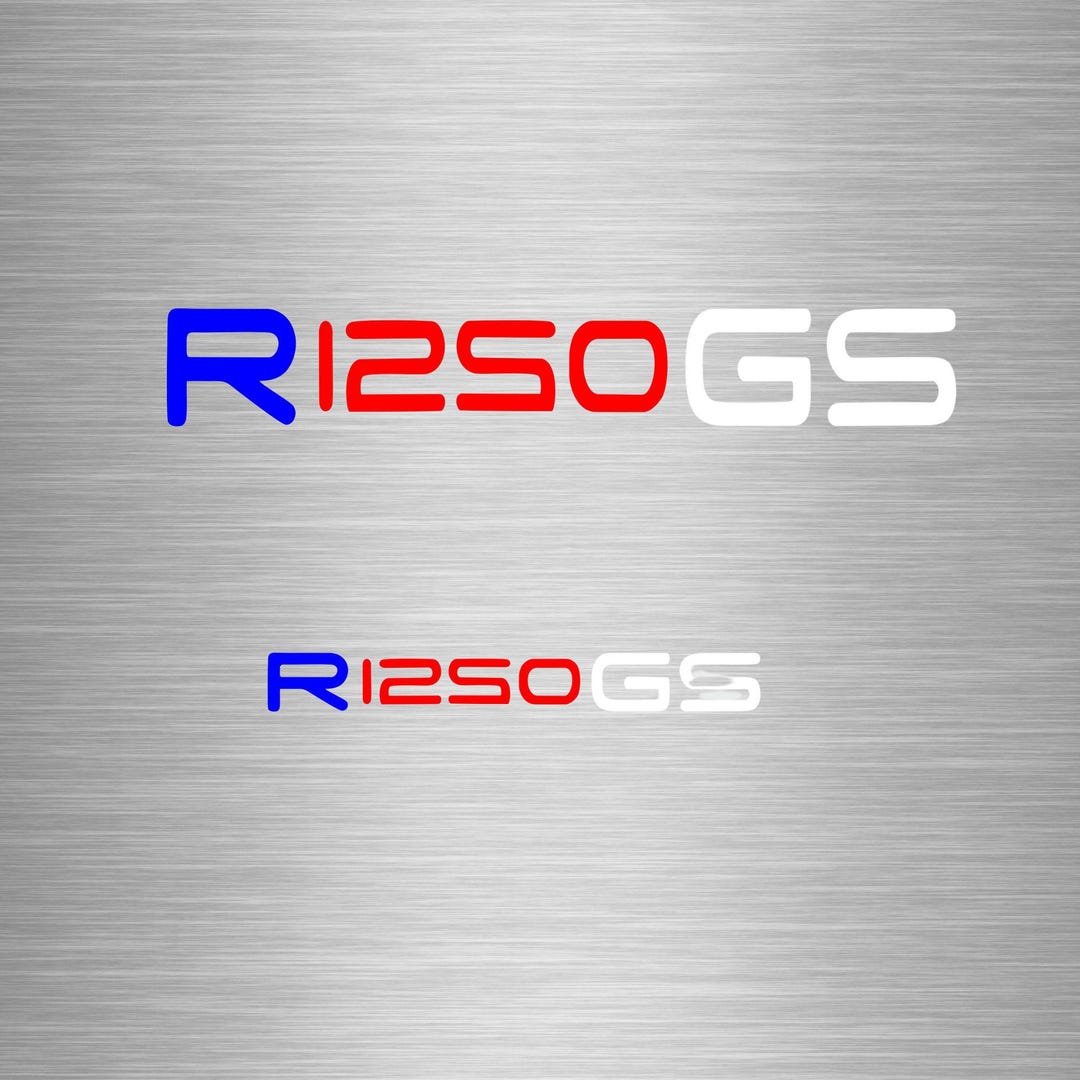 Rim Well Sticker R1250 GS Lettering for B.W 3-color - Etsy