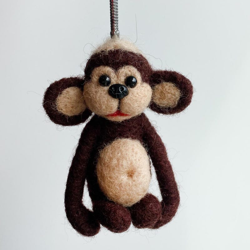 Felt Monkey - Etsy