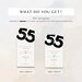 55th Birthday Invitation Template, Digital Fifty-fifth Party Invitation ...