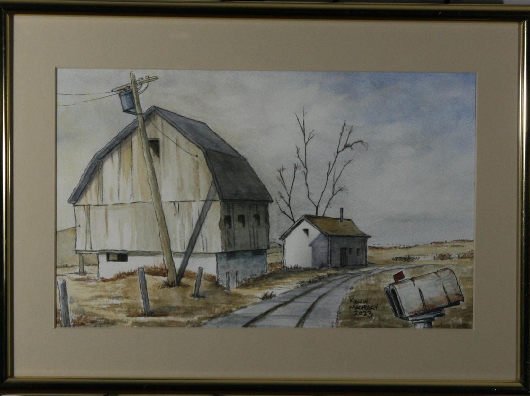 OUTGOING MAIL, Calm, Peaceful, Aged Barn Siding, Flag Up, Mailbox ...