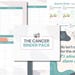 Cancer Binder Printable Pack- Fillable Medical Organizer for Cancer ...