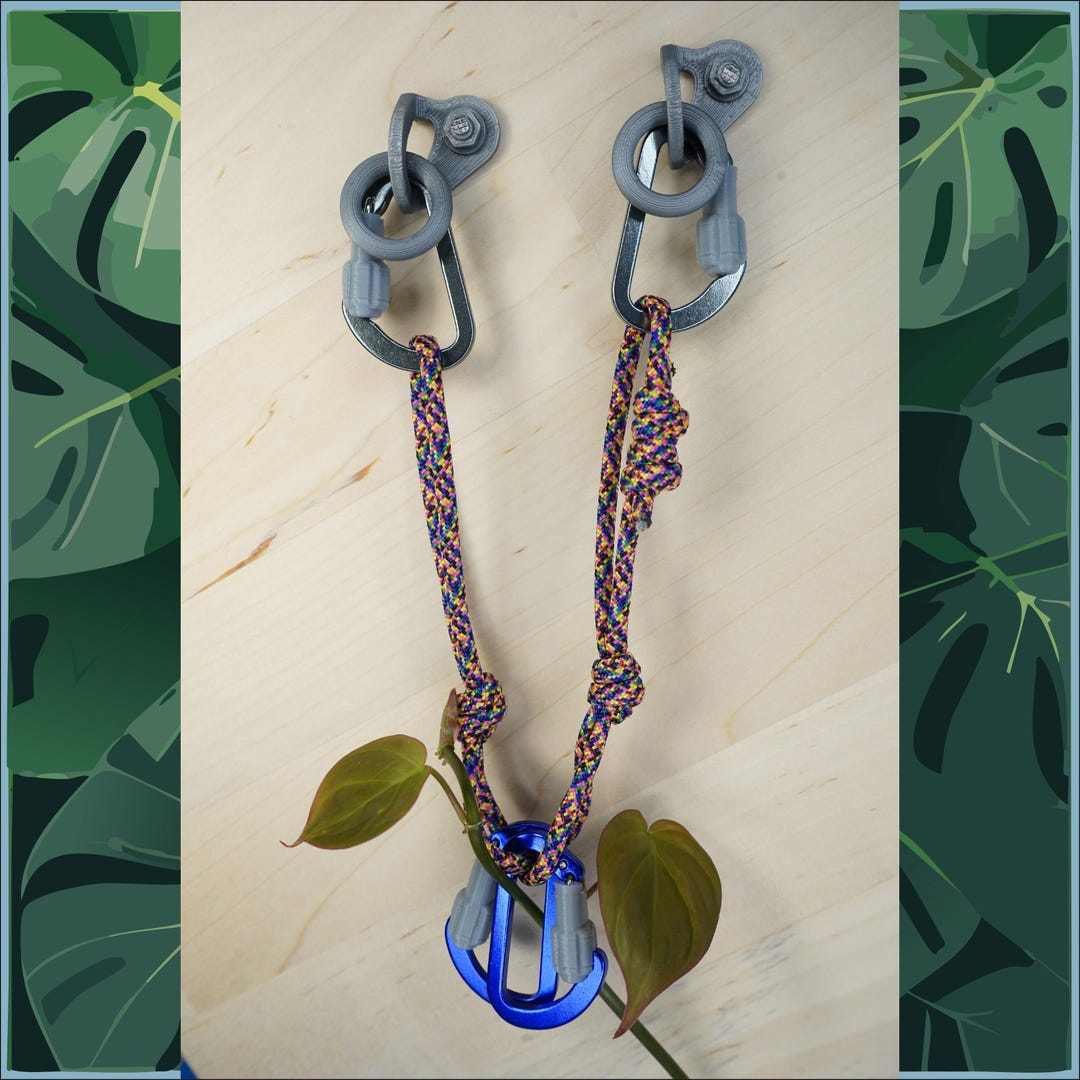Dark Blue & Gray - Mini Rock Climbing Anchor Set for Climbing Vines - Etsy