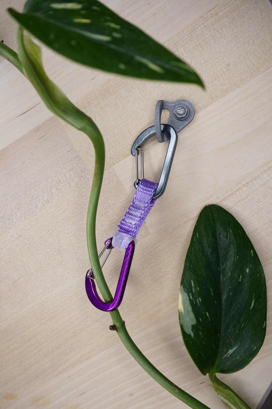 Purple - Mini Rock Climbing Quickdraw Gear Set for Climbing Vine Plants ...