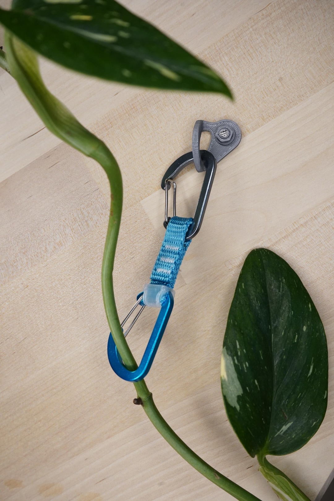 Light Blue - Mini Rock Climbing Quickdraw Gear Set for Climbing Vine ...