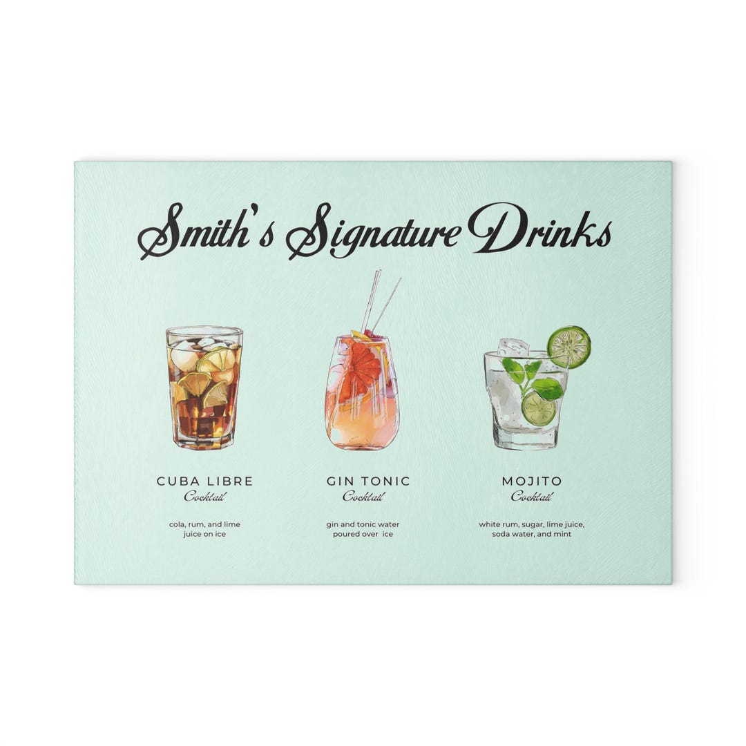 Custom Wedding Cocktail Menu| Signature Cocktail|signature Drink ...